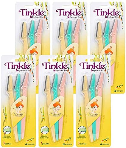 Amazon.com: Dorco Tinkle Eyebrow Razors, 18 Razors [3ct per pack (6pk ...