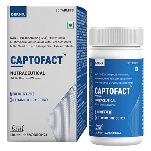 Buy CAPTOFACT Nutraceutical Multivitamin Tablets, 30 Tablets, Gluten ...
