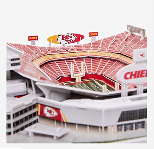 NFL Kansas City Chiefs Team Football Stadium PZLZ 3D Paper Model Puzzle ...