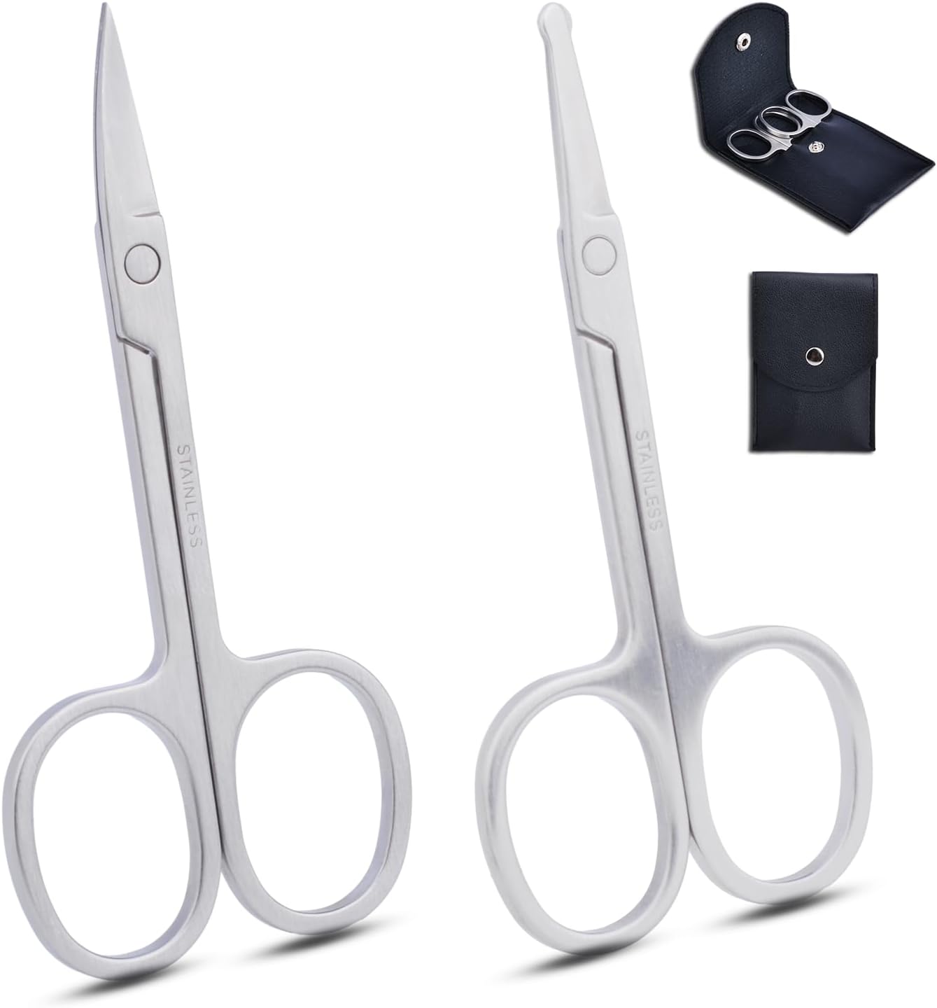Amazon.com: 3 Pack Small Nose Scissors Facial Hair Scissors Mini Beauty ...