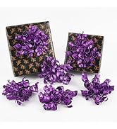 Amazon.com: HUIHUANG Red Bows for Gift Wrapping, Red Curly Ribbon Bows ...