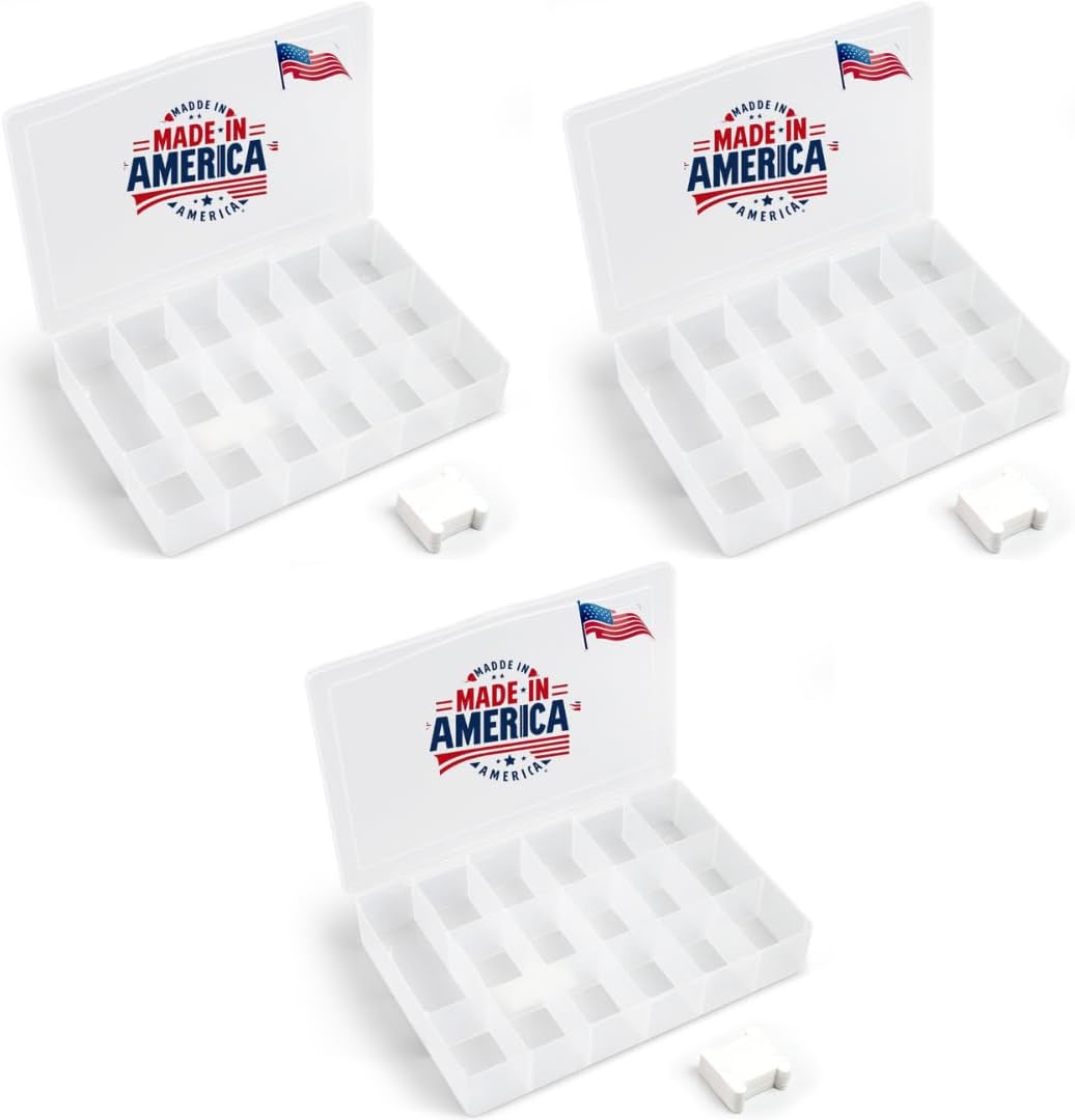 Amazon.com: 3PACK Embroidery Floss Organizer Box with 50 Cardboard ...