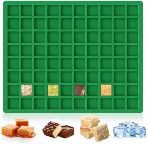 Amazon.com: CLUEWR Large Square Gummy Molds, 40 Cavity Caramel Molds ...