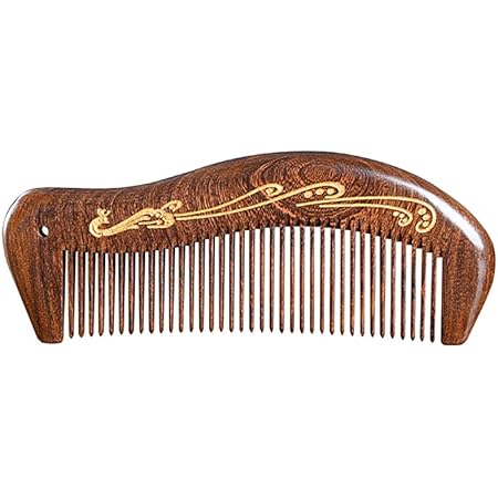 Amazon.com : Breezelike Wooden Hair Comb - Fine Tooth Wood Comb for ...