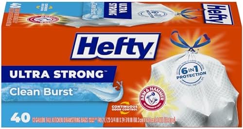 Amazon.com: Hefty Ultra Strong Tall Kitchen Trash Bags, Fabuloso Lemon ...