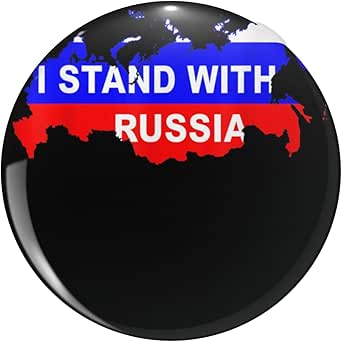 Amazon.com: I Stand With Russia Support Russia Russian Flag Lapel Pin ...