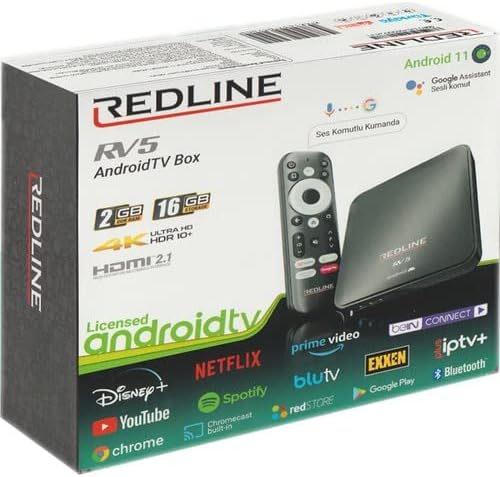 Redline RV5 Lisanslı Android 11 TV Box 16 GB 2GB ( sertifikalı ...