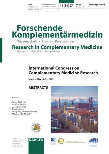 International Congress on Complementary Medicine Research: Abstracts ...