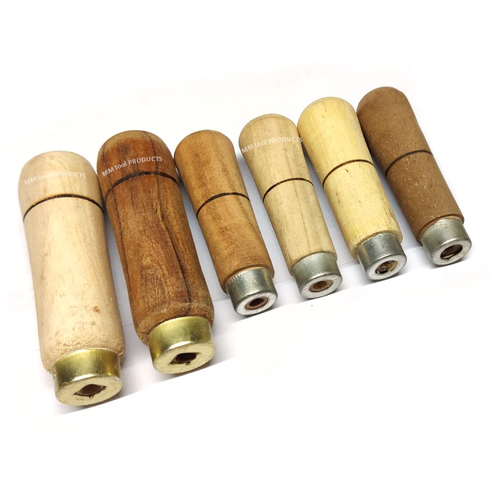 MMTool PRODUCTS® Rasp Handles, Wooden Handles with Metal Collars for ...