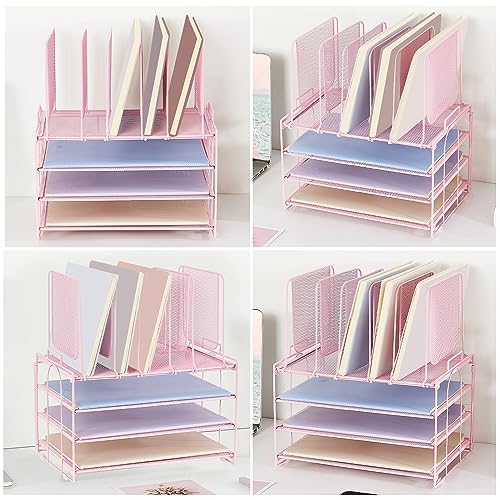 Snapklik.com : LEKETREE Paper Desk Organizer, 3-Tier Letter Tray