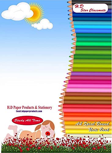 HD Star Classmate Spiral Notebook,6 Subject Notebook,Size (21 X 29.5 ...