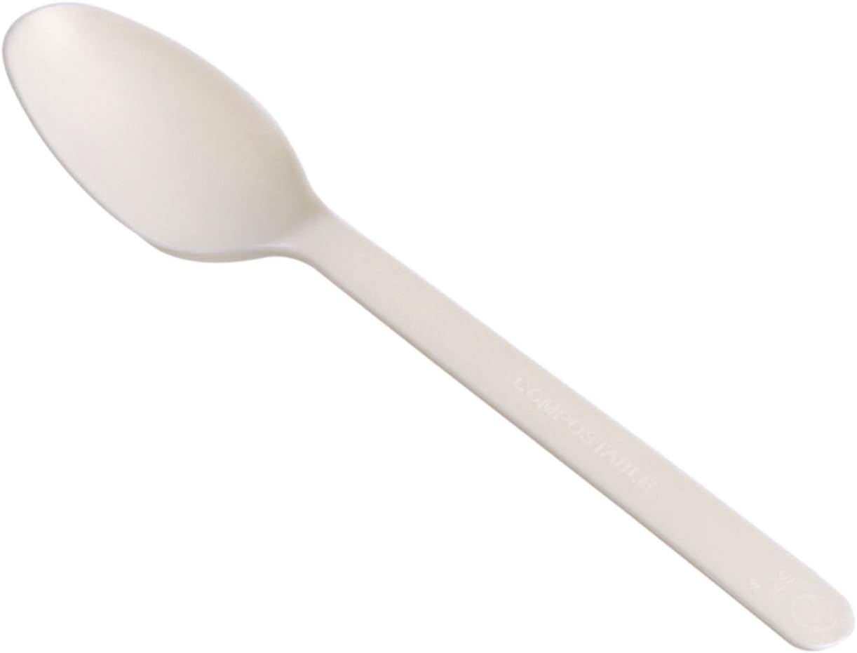 Amazon.com: Amazon Basics Compostable Spoons, Pack of 100, White ...