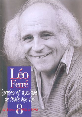 Partition : Ferre Leo L'Integrale Vol.8 1982/1992 : Amazon.ca: Books
