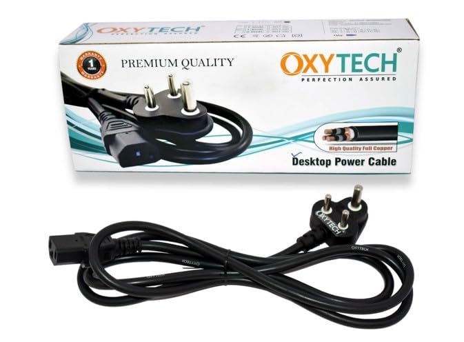 Buy OxyTech Desktop Power Cable, 1.8 m Desktops PC and Printers/Monitor ...