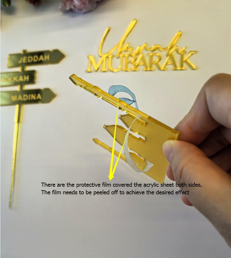 Snapklik.com : Umrah Mubarak Cake Topper Set - Jeddah/Makkah/Medina ...