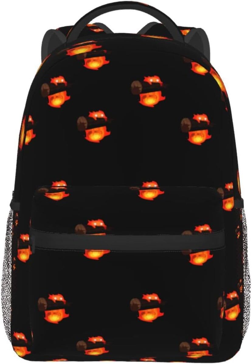 Calcifer Howl’s Anime Moving Castle Backpack Laptop Daypack Leisure ...