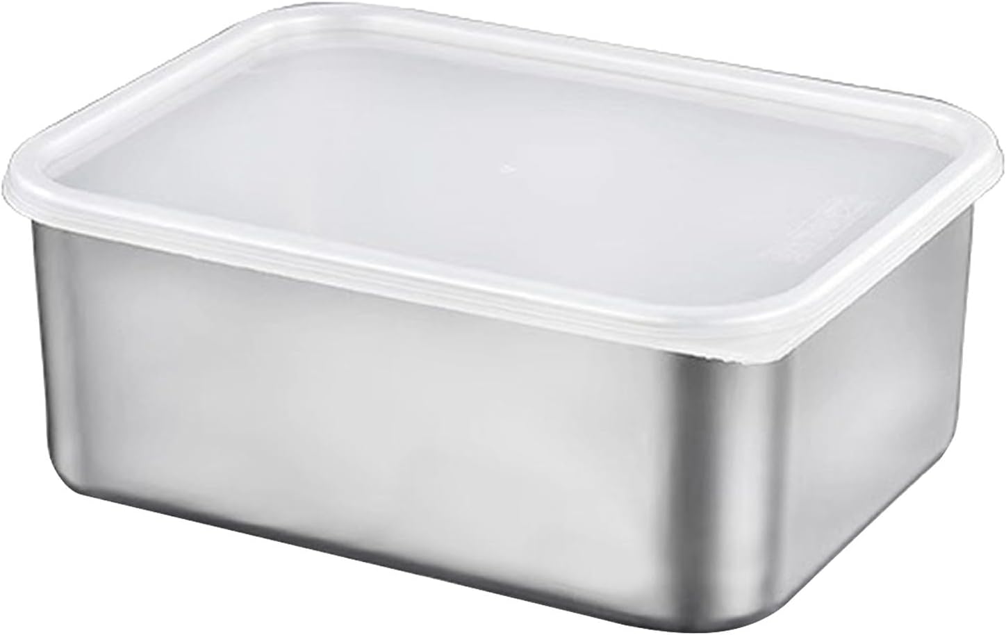 Zoeyilan Food Storage Container with Lid, Stainless Steel Square Lunch ...