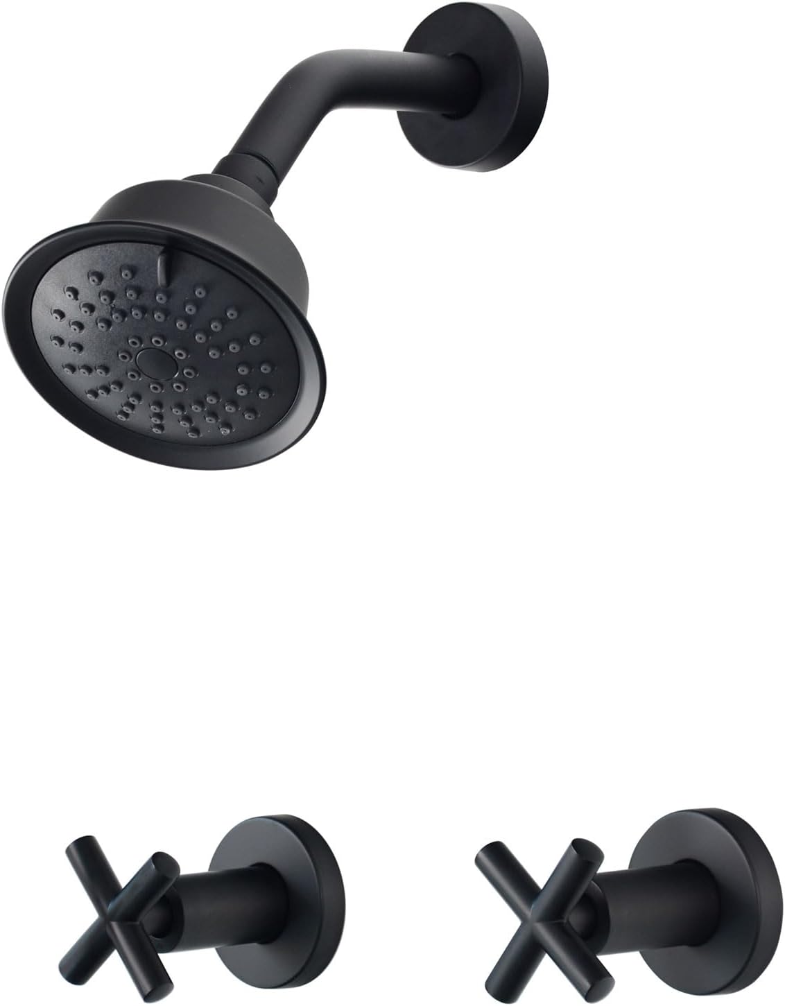 KAPHOME 2 Handle Shower Faucet,Wall Mounted Two Handles Shower Faucet ...