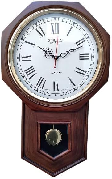 Buy M/S QAT Enterprises. Wooden Big Size Pendulum Wall Clock/Antique ...