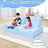 Amazon.com: CoziBB Modular Kids Play Couch Convertible - Toddler ...