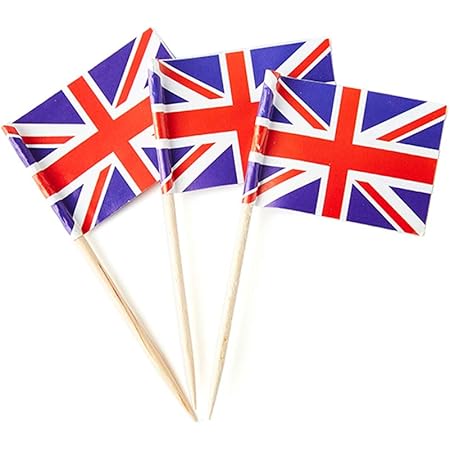 Amazon.com | Mflagperft UK Flag United Kingdom Small Toothpick Mini ...