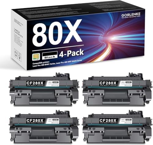 Amazon.com: CF280X 80X Black High Yield Toner Cartridge: Replacement ...