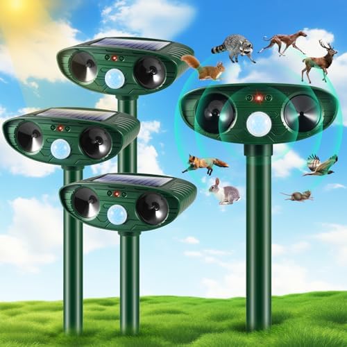 Amazon.com: Solar Animal Repellent Outdoor with Vibration and Motion ...