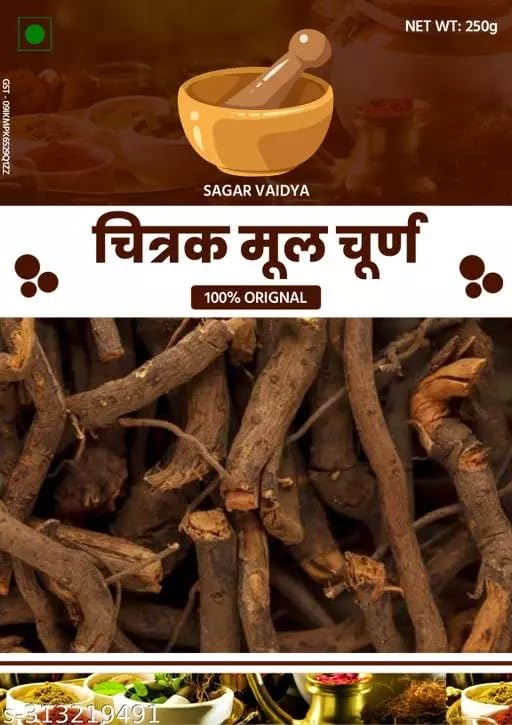 Buy SAGAR VAIDYA Chitrak Root Powder (Plumbago Zeylanica),Chitrak Mool ...
