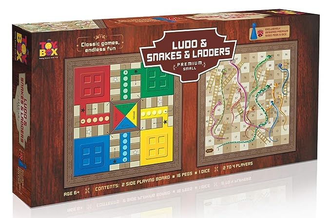 Buy Toy Box Kids Ludo & Snakes & Ladders Premium Small Kiddys ...