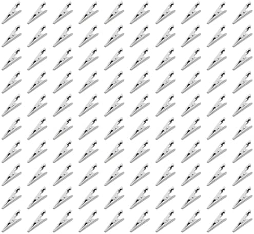 FINBe 35mm Mini metal alligator clip alligator clips for crafts Silver ...