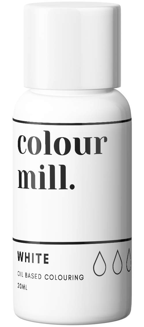 Amazon.com : Colour Mill Oil-Based Food Coloring, 20 Milliliters White ...