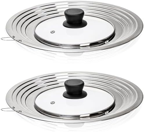 Amazon.com: WRINGKIT 2 Pack Universal Lids for Pots Pans, Stainless ...