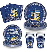 Amazon.com: Large 71" X 43" Hanukkah Backdrop, Chanukah Decorations ...