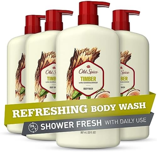 Amazon.com : Old Spice Men's Body Wash Timber with Sandalwood, 30 Fl Oz ...