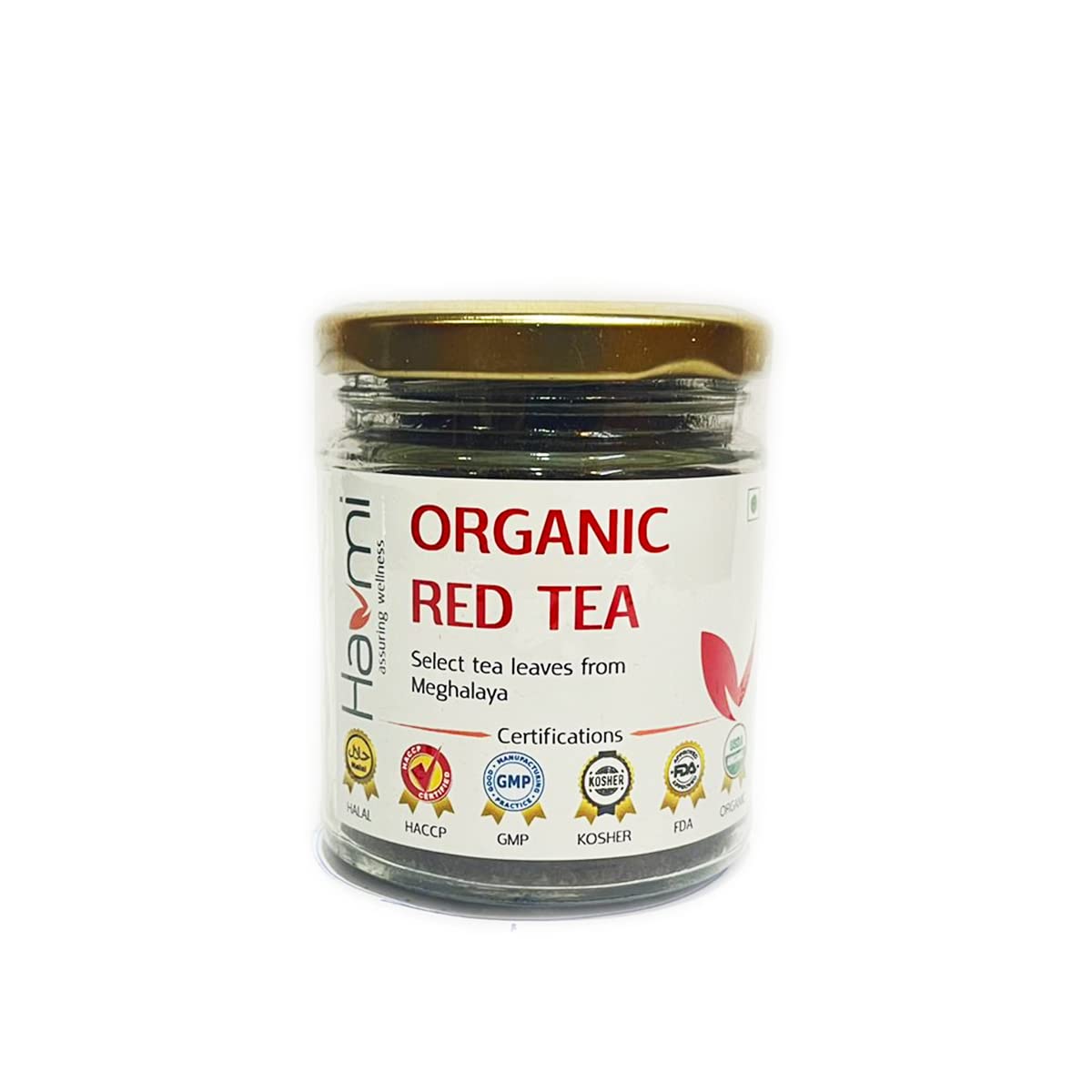 Havmi Organic Red Tea 50 Gm - Loose Leaf Herbal Tea - Caffeine-Free and ...