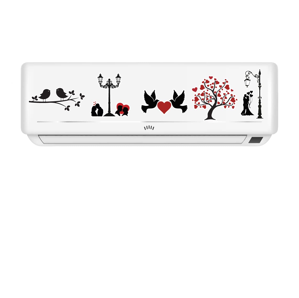 woopme® Love AC Sticker for Home Bedroom Stylish Split Air Conditioner ...