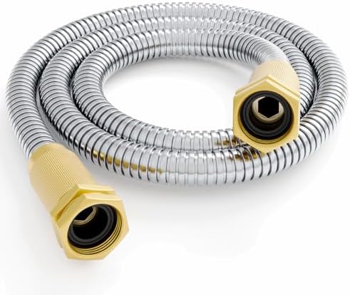 360 GADGET Garden Hose - Short Water Leader Metal Hose 3 FT with Female ...