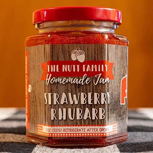 Amazon.com: Strawberry Rhubarb Jam 9 oz | Pack of 1 | Best Jam Combo ...