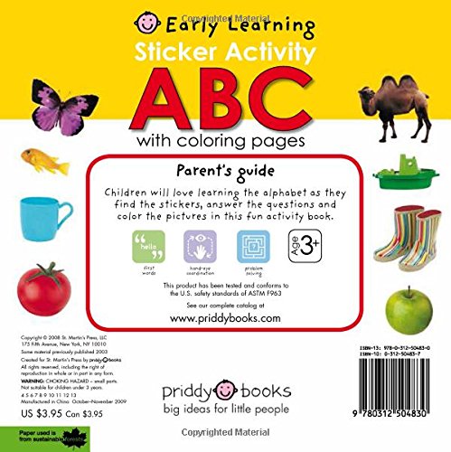 Sticker Activity ABC: Over 100 Stickers with Coloring Pages - Want It All