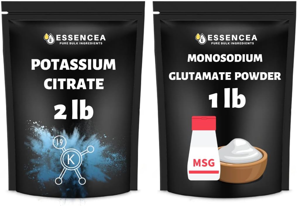 Amazon.com: Essencea Potassium Citrate Powder 2lb and Monosodium ...