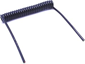 ACFFVBW Cable de extensión en Espiral, Cable Espiral retráctil de 2 ...