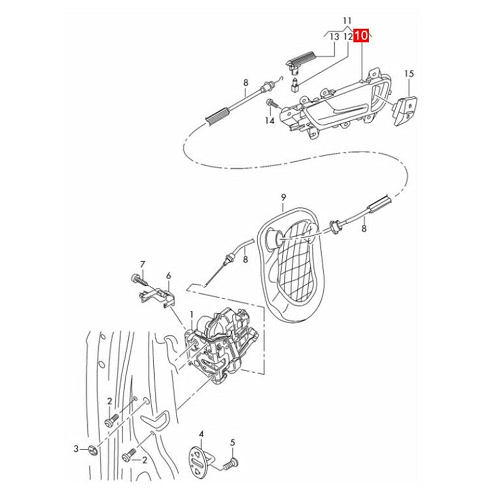 Mazda 3 Sport Vapor Canister Interior Door Handle For Audi Q5 & A4L ...