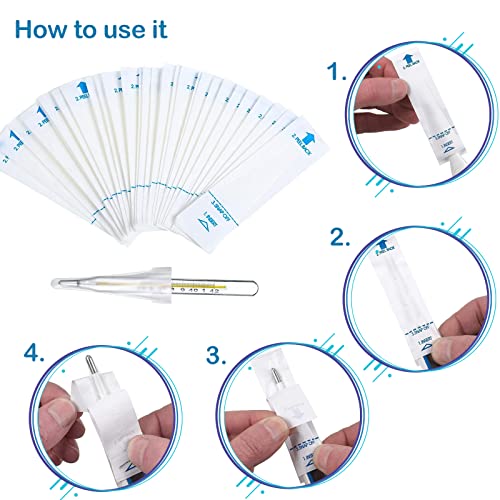 200 Pieces Digital Thermometer Probe Covers Disposable Thermometer ...