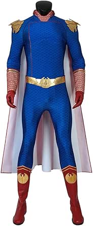 Amazon.com: COSKEYFM Mens Homelander Costume with Cape Mens Homelander ...