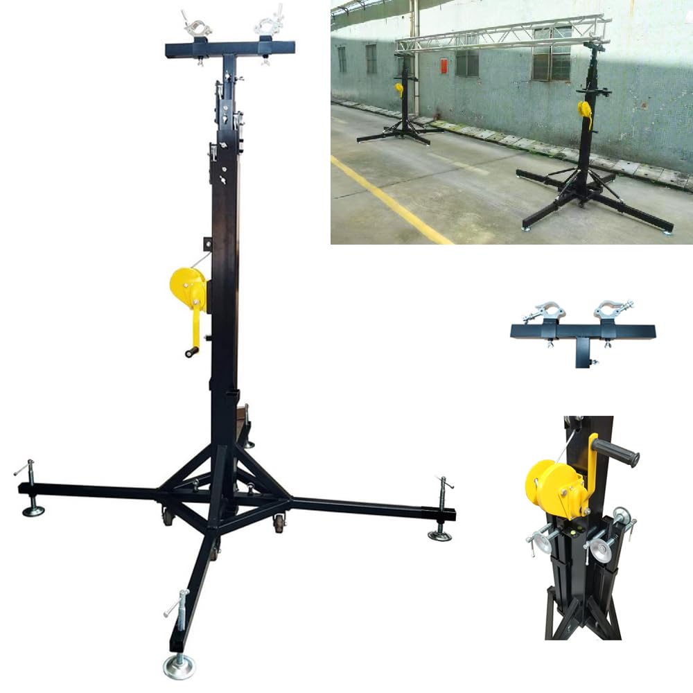 Amazon.com: EQCOTWEA Lighting Crank Stand Triangle Stage Lighting Truss ...