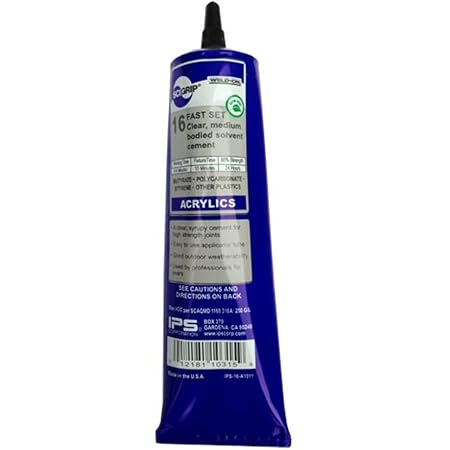 Amazon.com: IPS Weld-On 16 Acrylic Plastic Cement, 5 oz Tube ...