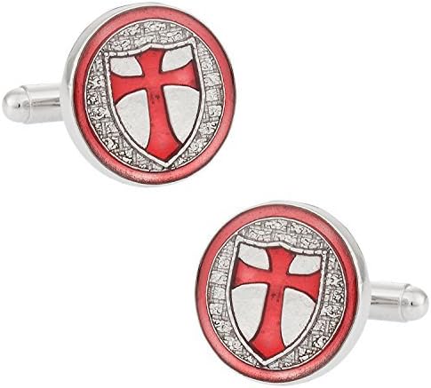 Amazon.com: Cuff-Daddy Knights of Templar Silver Cufflinks with ...