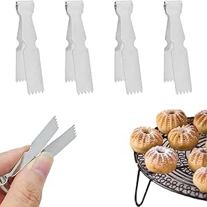 Amazon.com: 4Pcs Pastry Tweezers Tongs, Pastry Tools Cookie Maker Dough ...