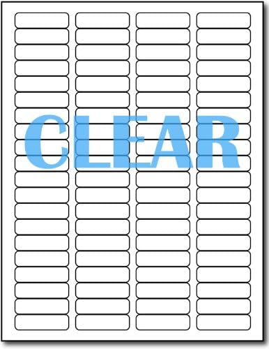 Crystal Clear Return Address Labels 1/2" x 1 3/4" 800 Labels : Amazon ...