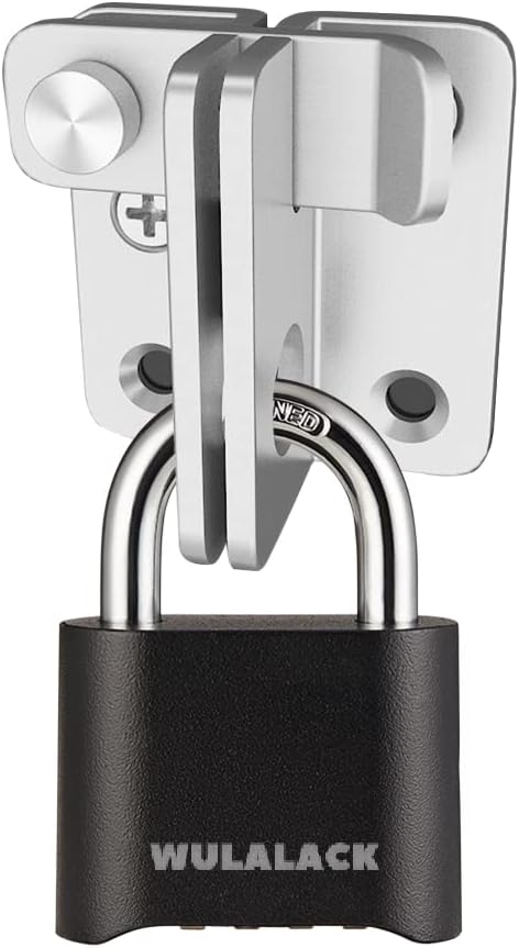 WULALACK Combo Lock, Heavy Duty Outdoor Combination Lock Weatherproof ...